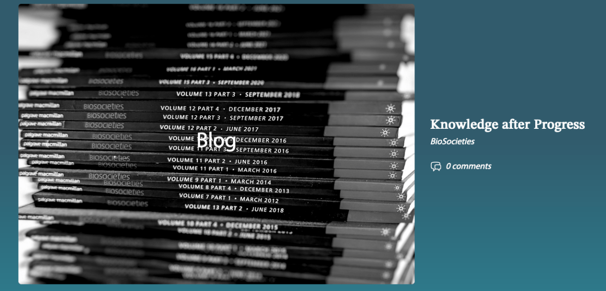 ‘Mission Statement’: Knowledge after Progress – Knowledge After Progress